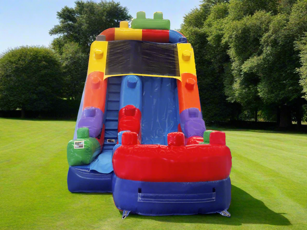 15 Blocks Inflatable Slide Wet/Dry | HullaBalloo Sales
