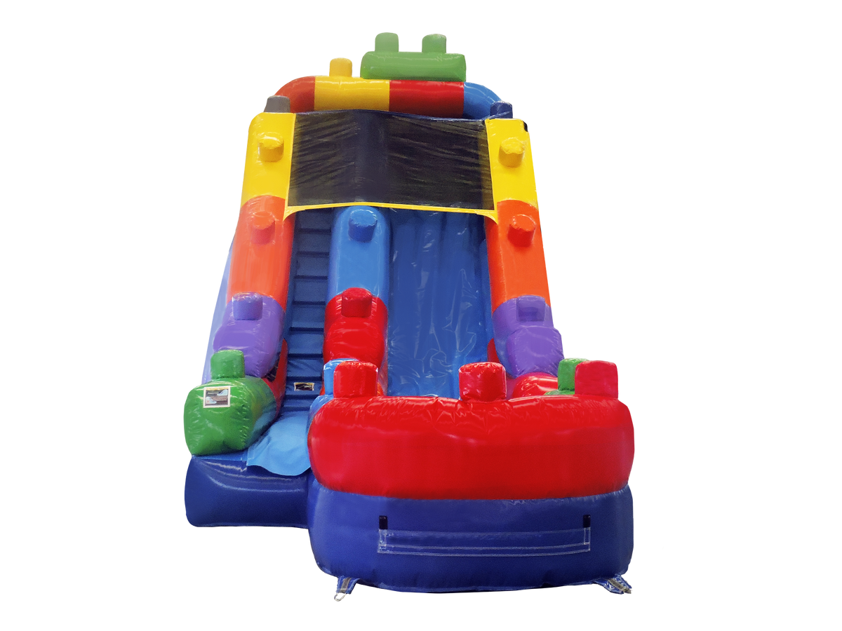15 Blocks Inflatable Slide Wet/Dry | HullaBalloo Sales