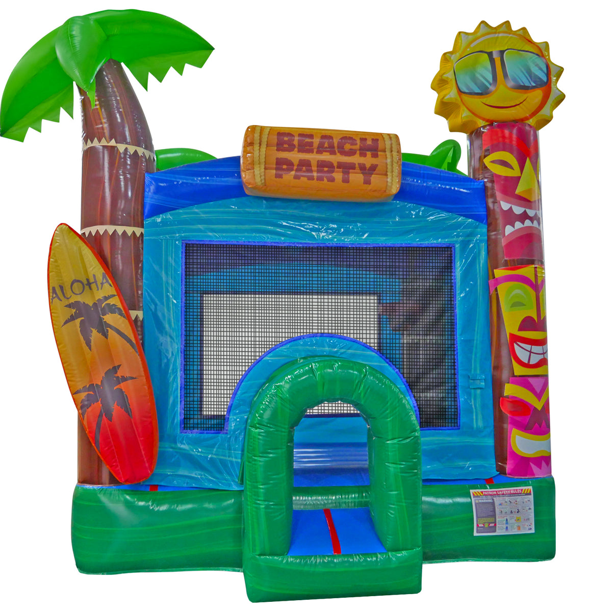 Aloha Bounce House 13x13 Tropical Bounce House for Sale | HullaBalloo Sales