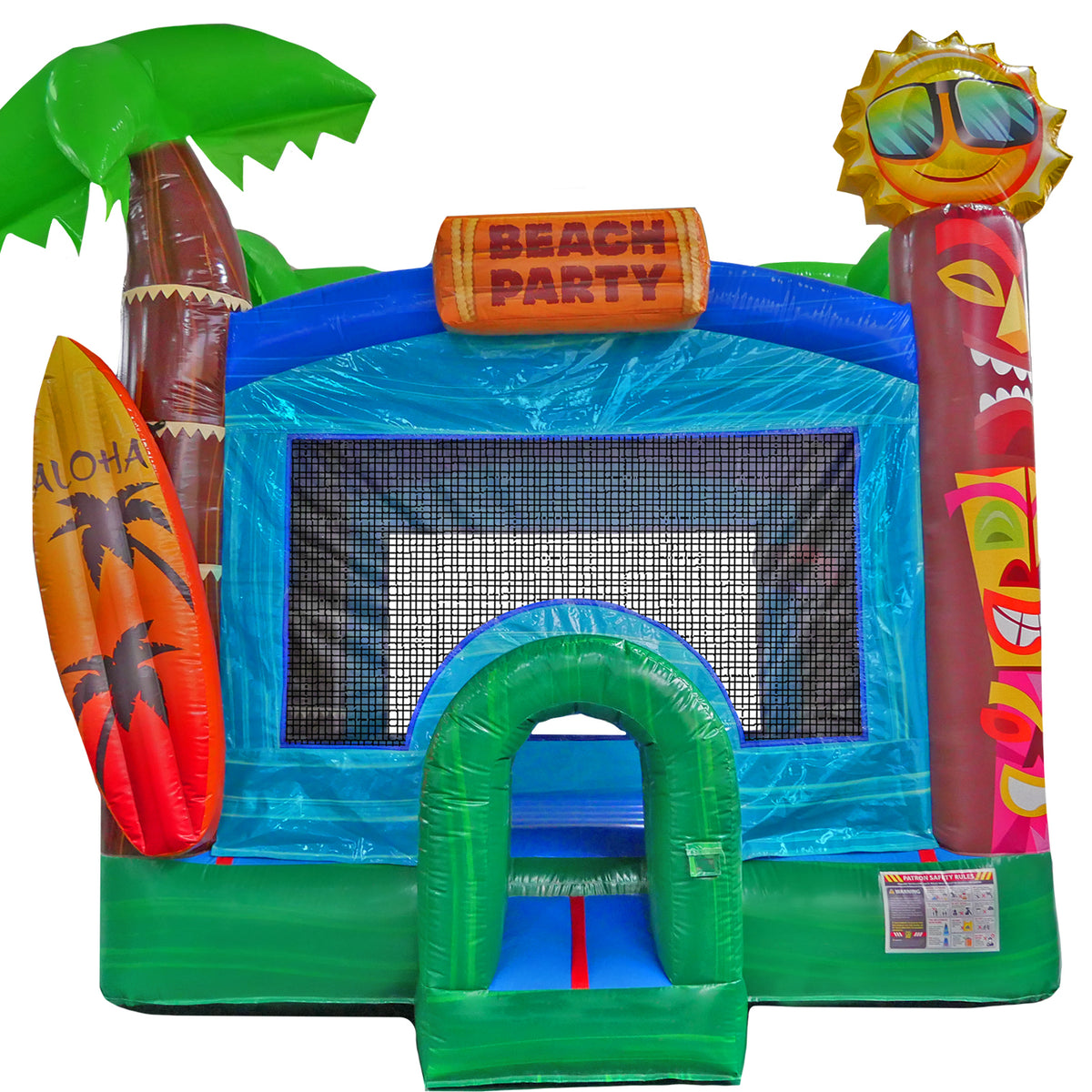Aloha Bounce House 15x15 Buy Tropical Bounce House | HullaBalloo Sales