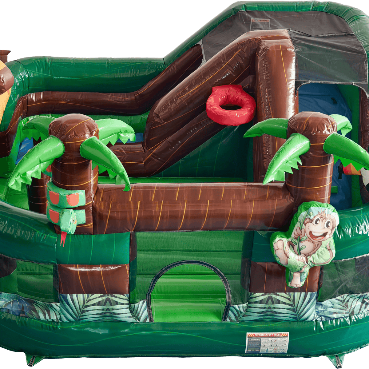 Jungle Playground Toddler Inflatable, Bounce and Slide Combo ...