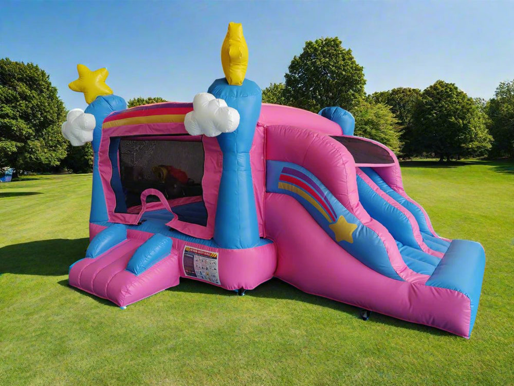 Mini Enchanted Bounce House Slide | HullaBalloo Sales